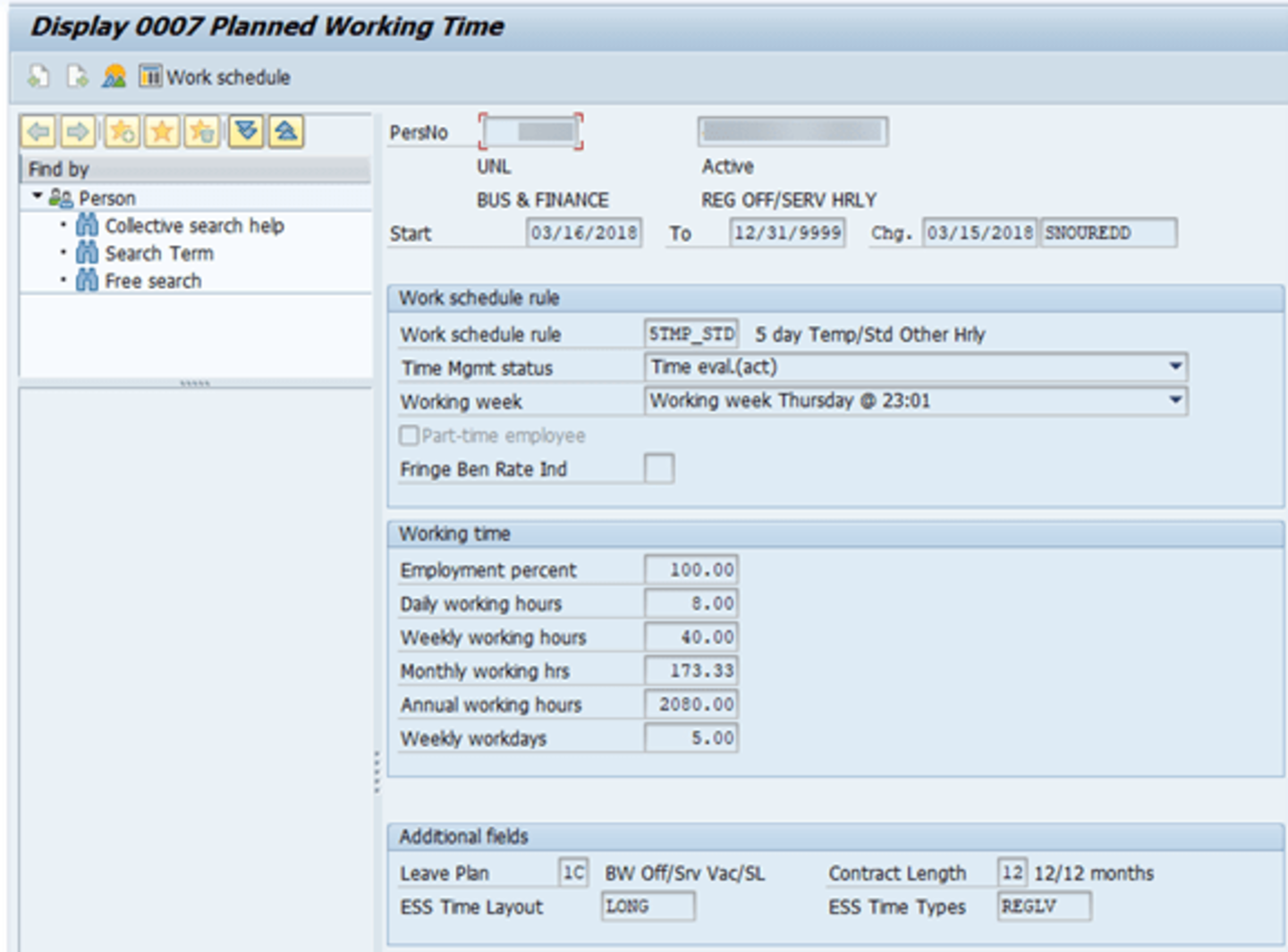 IT0007 Planned Working Time | Business Central | Nebraska
